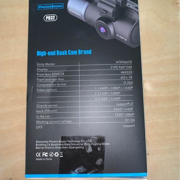 Car Audio, Video & GPS | Photon Boson Dash Cam Pb32 3 Channel 4k Dash Cam With Sd Card 2k Front ...